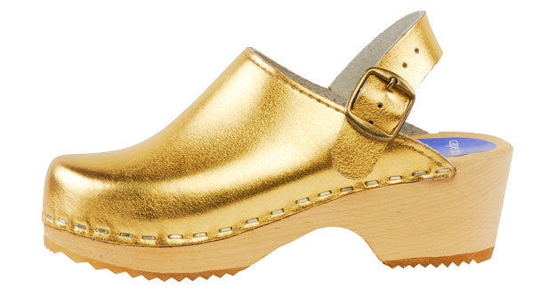 Cape Clogs Children's Clogs Gold Metallic – Haase Shoe Store and Young ...